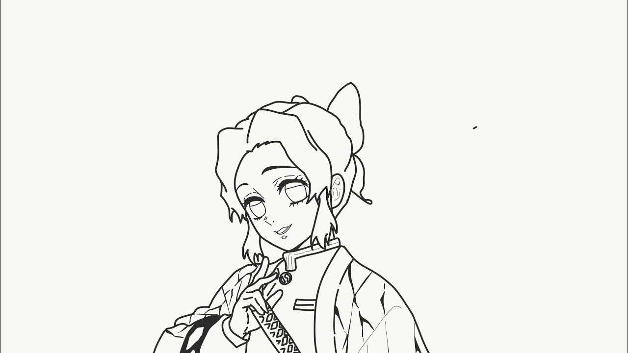 How to draw shinobu - YouTube