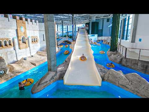 World's LONGEST Family Slide at Aquapark Reda