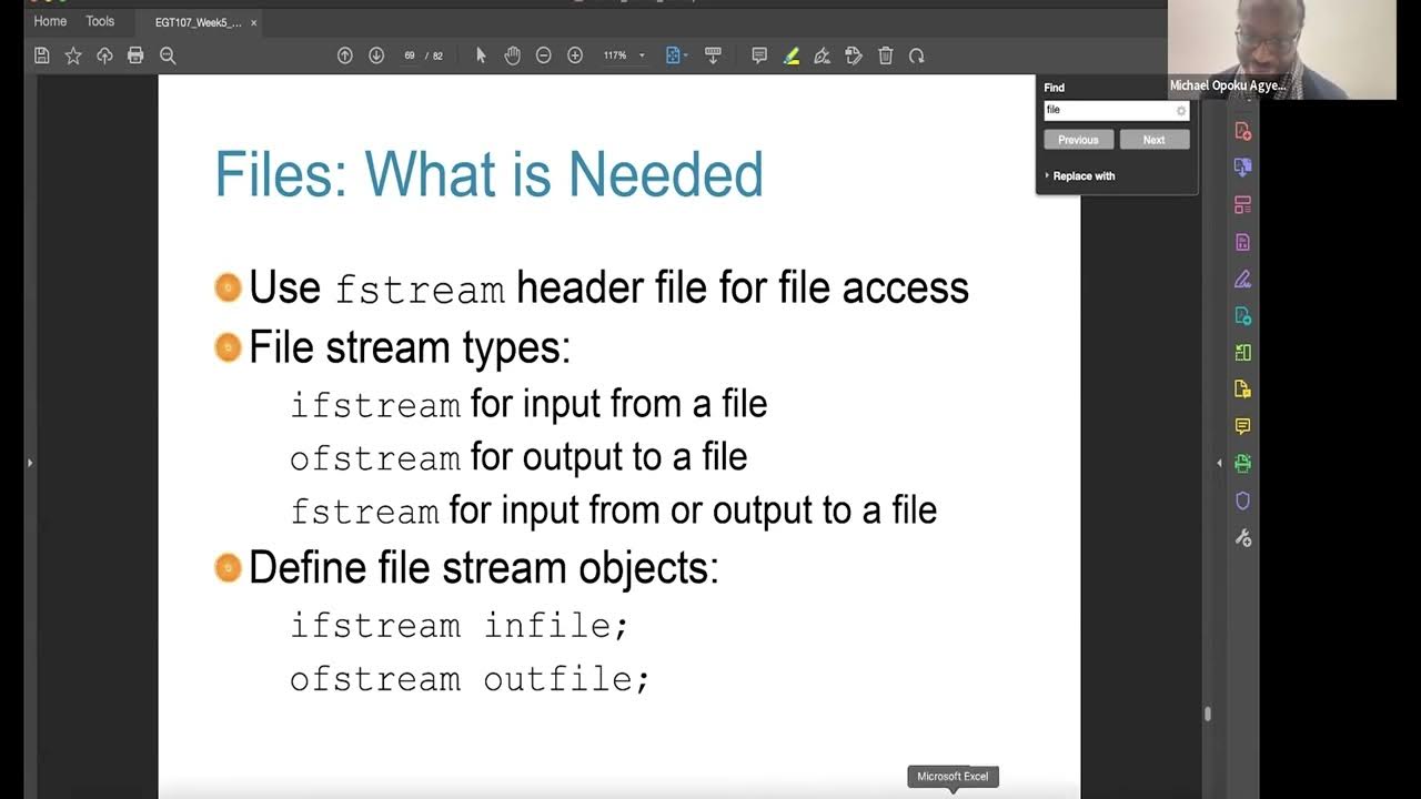15. C++ Lessons Nested Loop and File Input Output fstream ifstream - YouTube