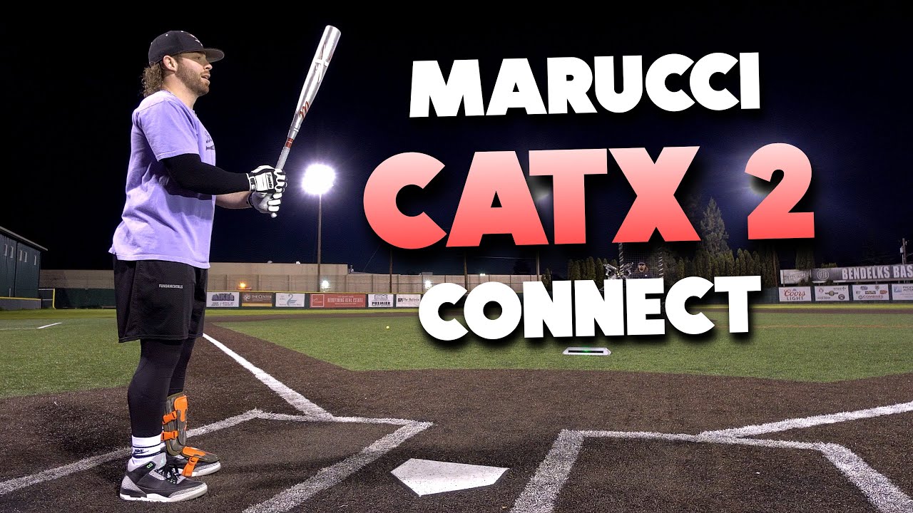 Hitting with the Marucci CATX2 Connect | BBCOR Baseball Bat Review ...