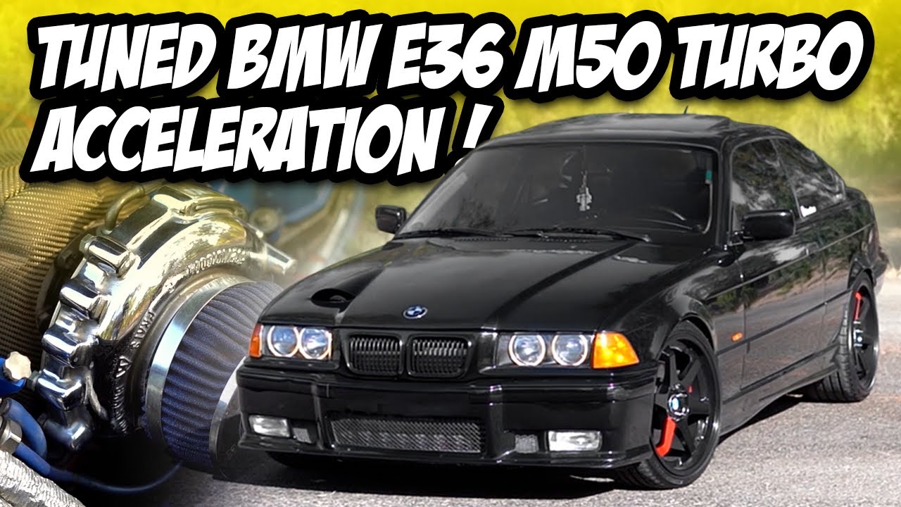 BMW E36 M50 Turbo / Epic Turbo & Exhaust Sound / 100-200 Km/h ...