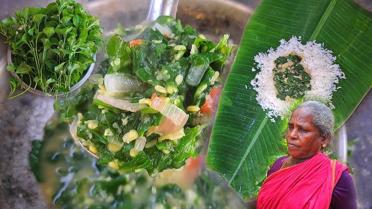 Spinach recipe | ponnanganni keerai kottu recipe - YouTube