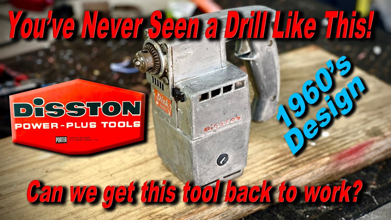Wild Vintage Design - Disston Model D25 Dirk Electric Drill - YouTube