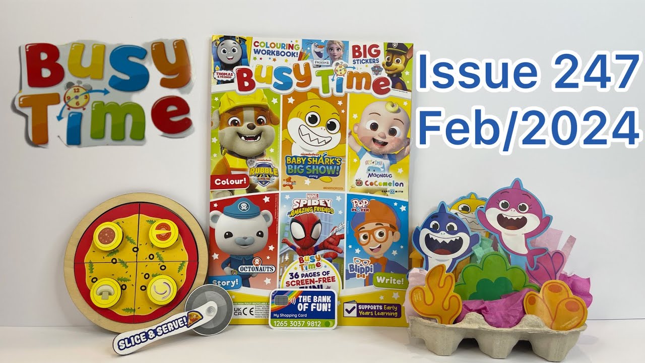 Busy Time magazine, issue 247, Feb/2024 with pizza playset! 🍕🍕👨‍🍳 # ...