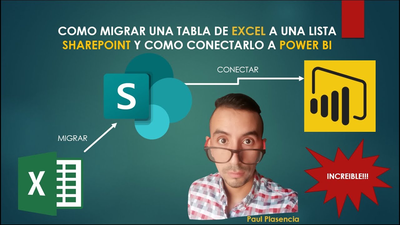 Migrar de Excel a Sharepoint y conectarlo a Power BI - YouTube
