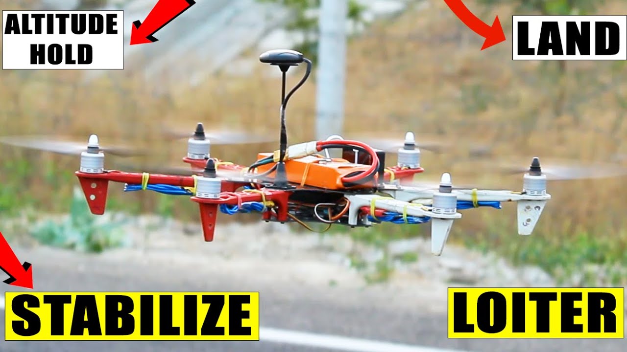 TESTING STABILIZE, LOITER, ALTITUDE HOLD, LAND flight mode | PIXHAWK 2. ...