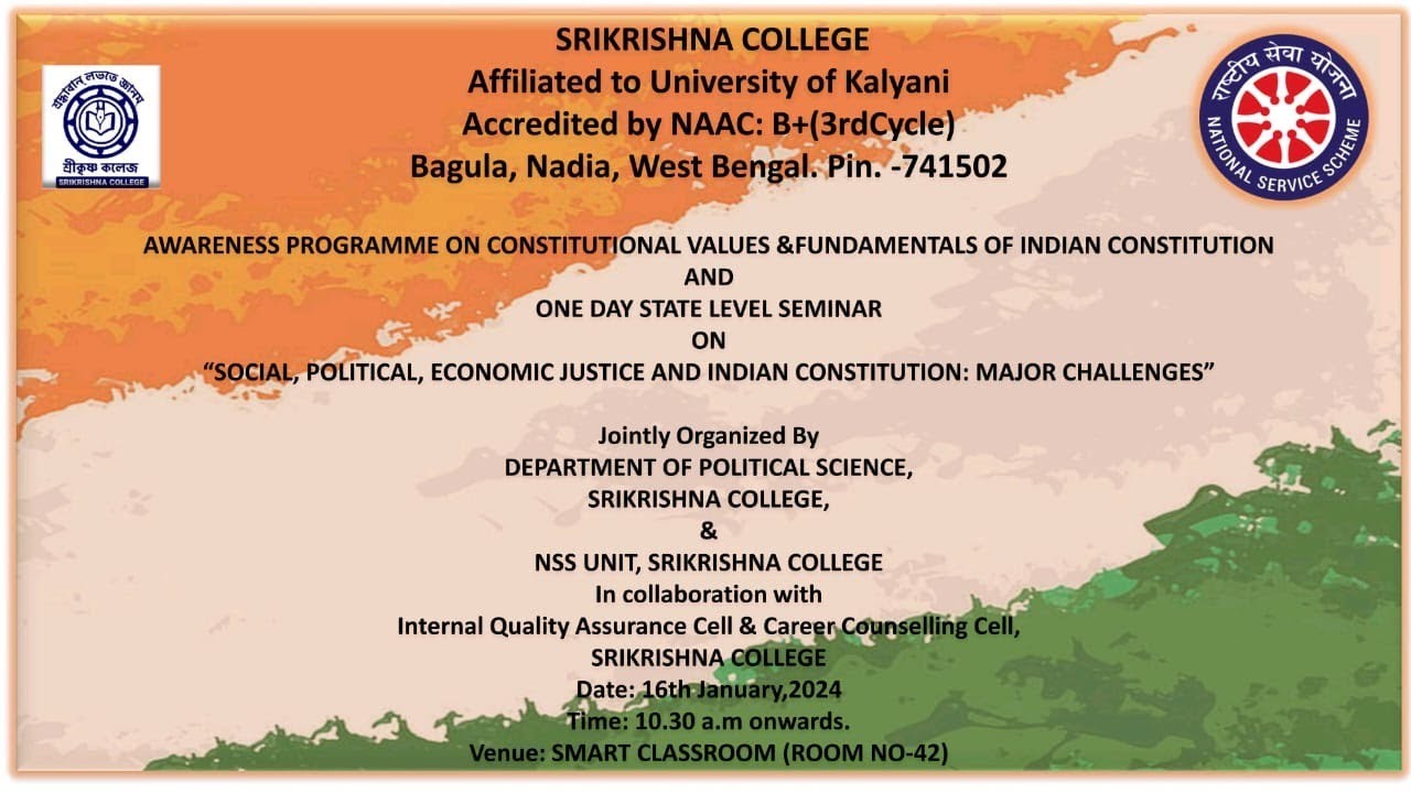 Awareness Program on Constitutional Values and Fundamentals of Indian ...