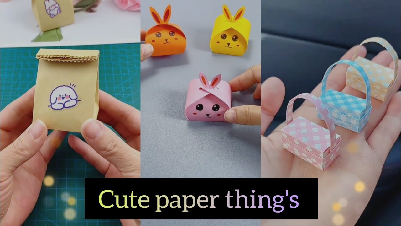 Cute Paper Thing's 🤗 | How To Make This 😱 | Easy Paper Thing's. 1 ...