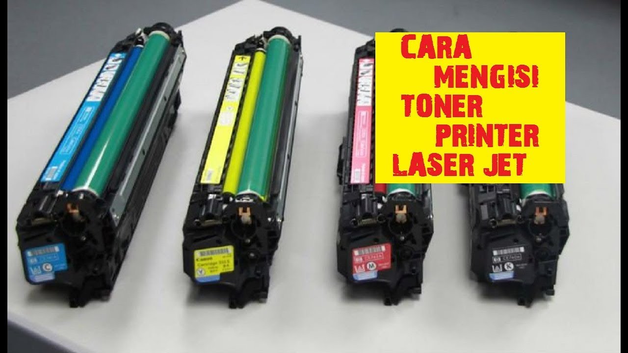 Cara mengisi toner printer laserjet yang mudah - YouTube