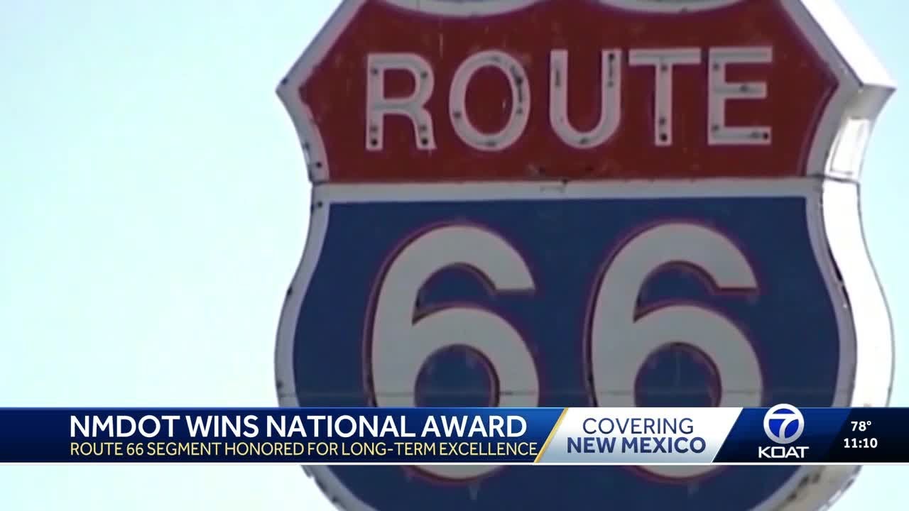 NMDOT wins award for Route 66 resilience - YouTube