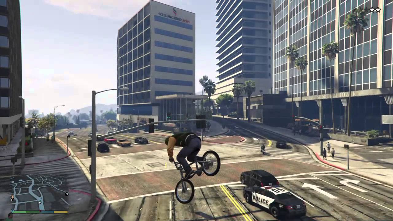 BMX cop chase - YouTube
