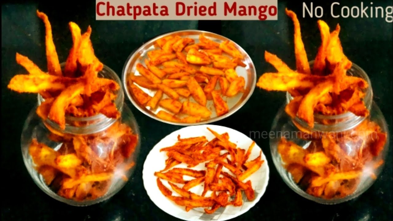 Raw Mango Spicy Candy |Chatpata Aamboliya-Gujarati Recipe |Dry Mango ...