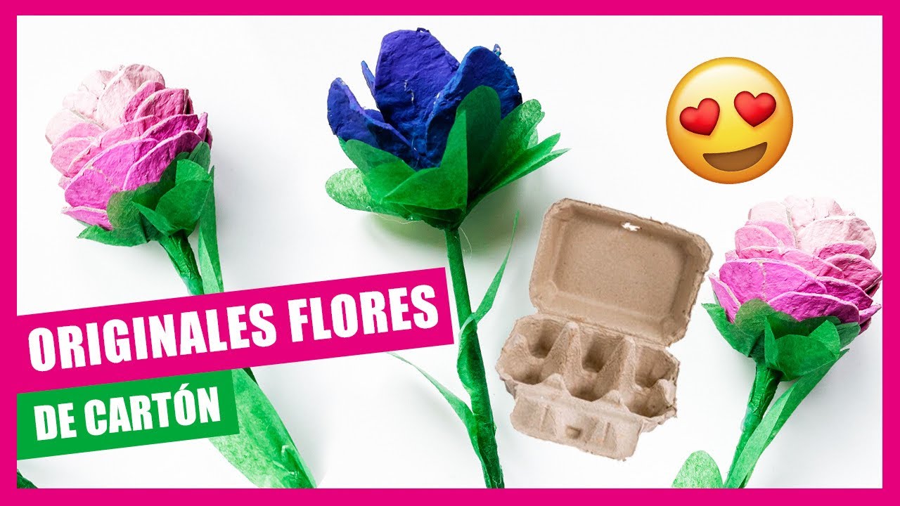 Flor con materiales reciclados | manualidad fácil para niños - YouTube