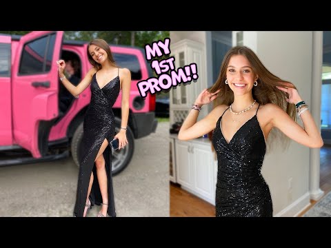 GRWM for my first PROM and STORY TIME!!! - YouTube