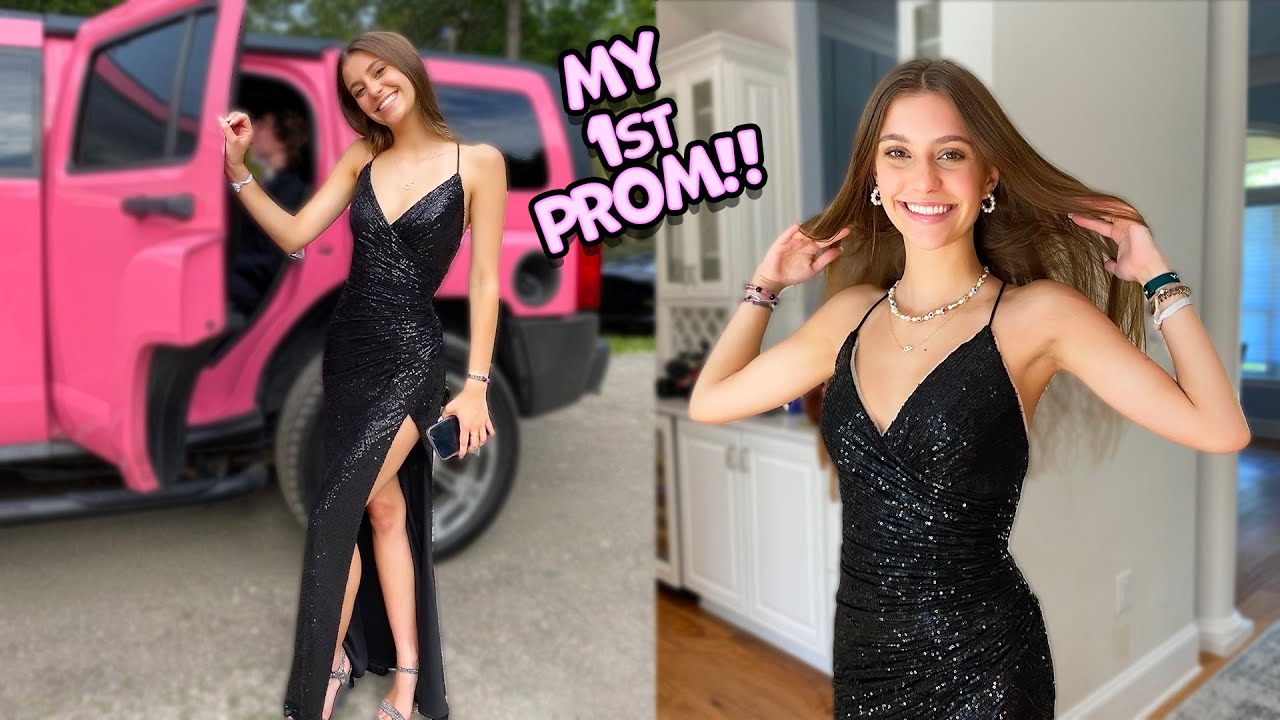 GRWM for my first PROM and STORY TIME!!! - YouTube