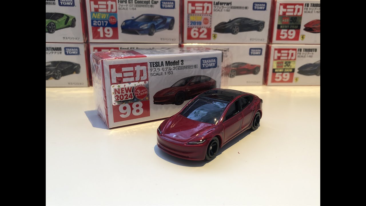 Tomica 98 Tesla Model 3 (Special First Edition) - YouTube