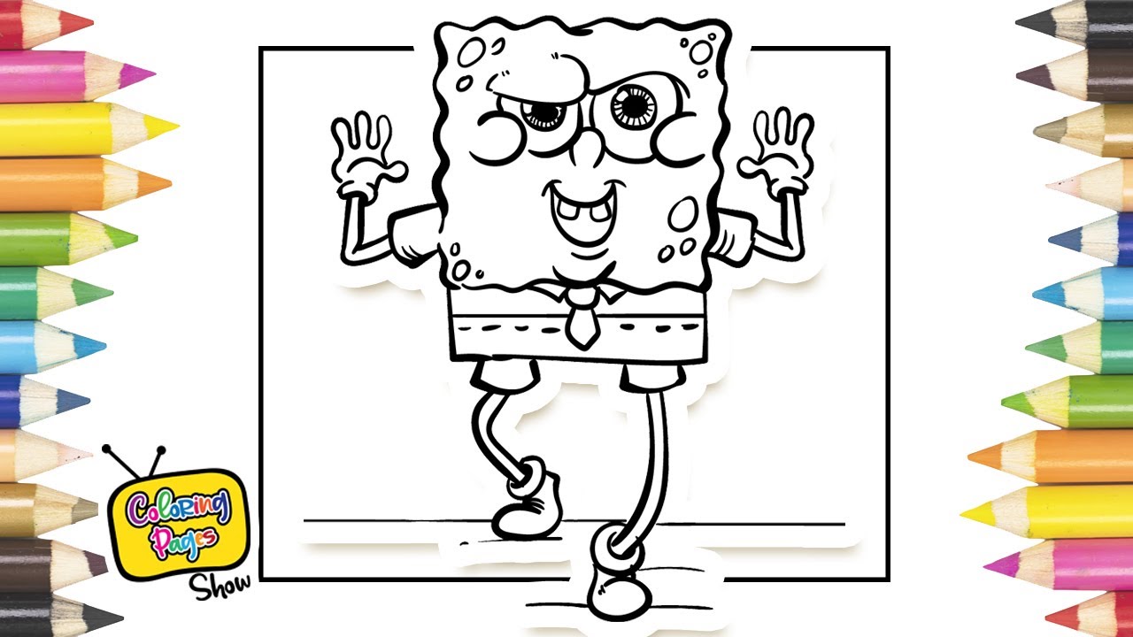 Spongebob Speed Coloring Page with Upbeat Music - YouTube