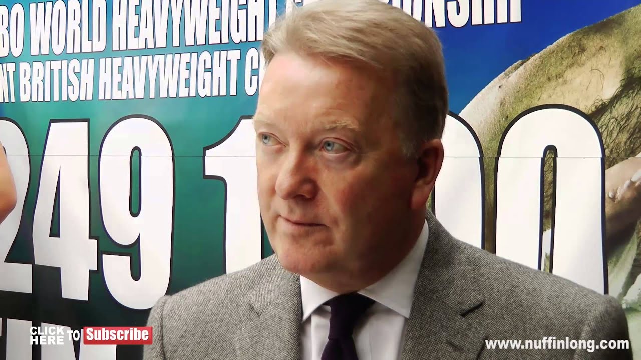 Frank Warren talks A. Joshua, Eubanks Jr | Chisora v Fury II | @frankwarren_tv | by Nuffin'Long ...