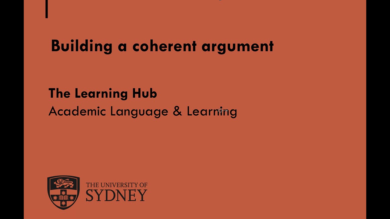 Building a coherent argument - YouTube