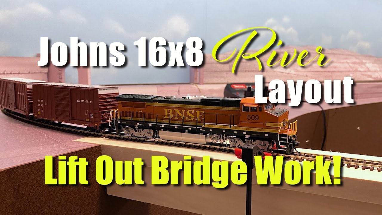 Johns Trains HO Scale River Layout Start Lift Out Bridge - YouTube