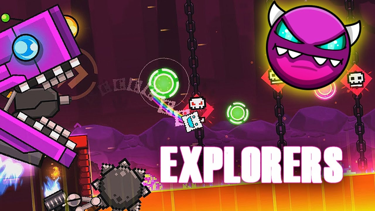 ''Explorers'' (Demon) - Geometry Dash 2.2 - YouTube