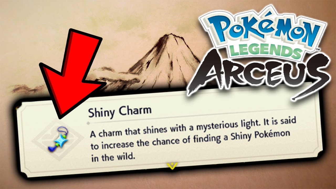 How To Get The Shiny Charm In Pokemon Legends Arceus - YouTube