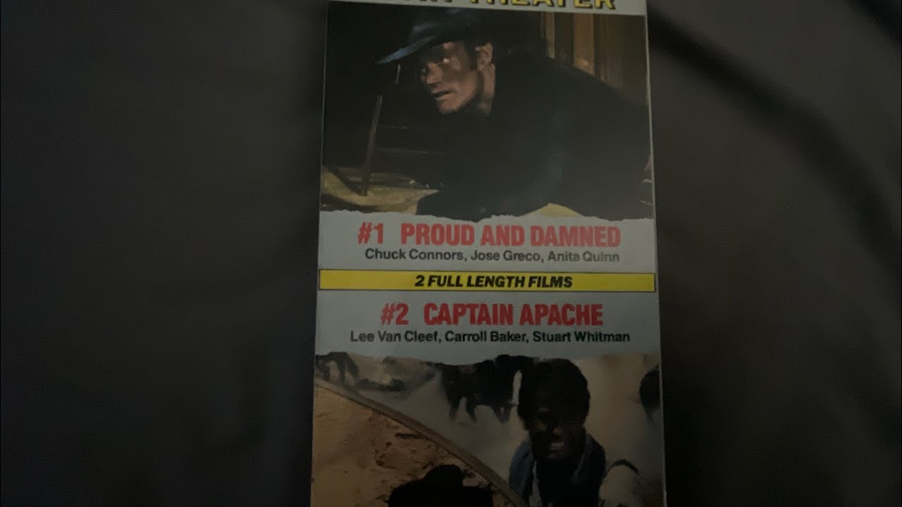 Opening to Twin Theater- Proud and Damned and Captain Apache 1987 VHS - YouTube