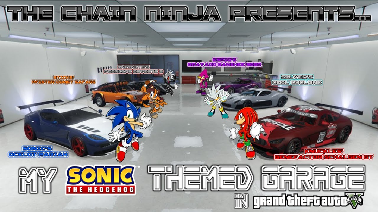 My Sonic Themed Garage - A GTA V Video - YouTube