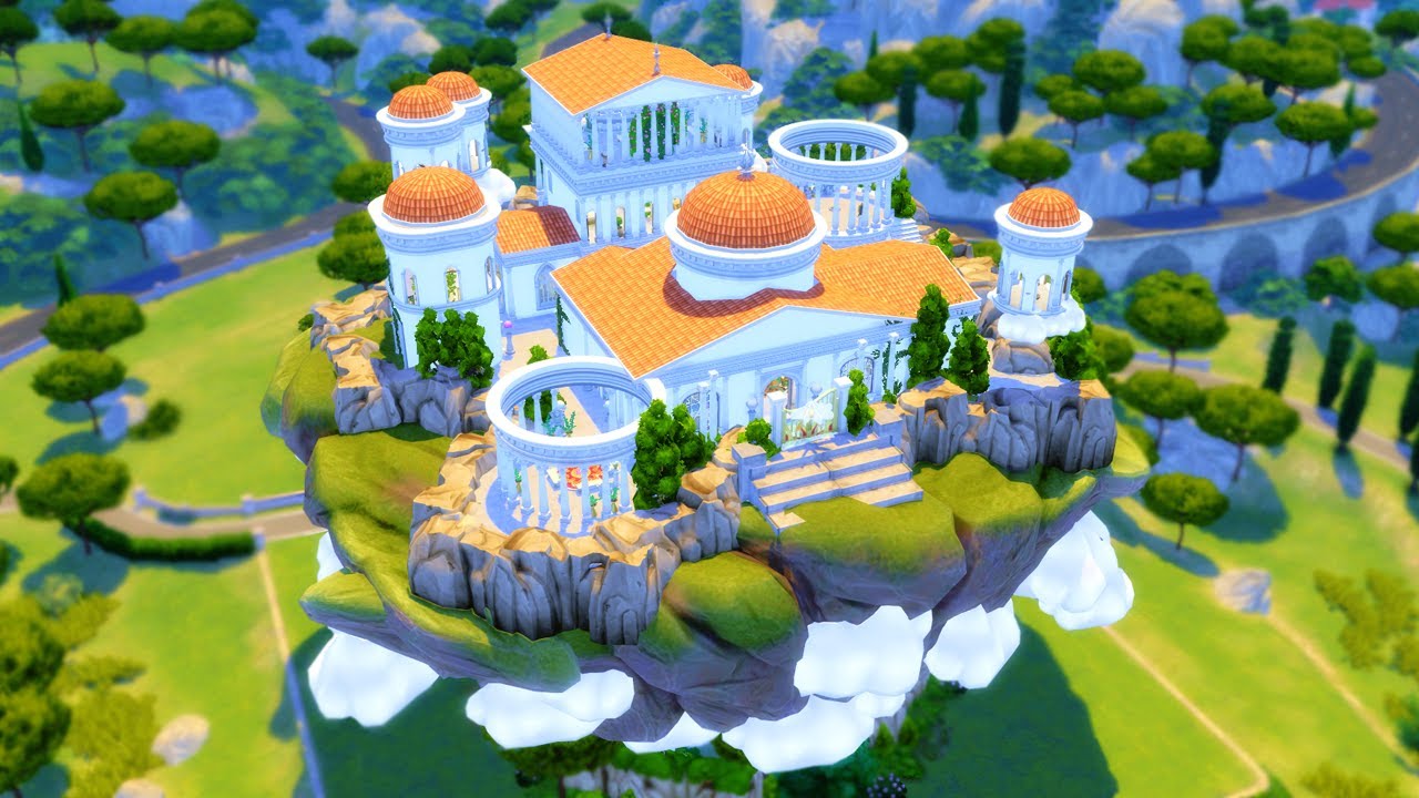Mt. Olympus | The Disney Save #105 | Sims 4 Save File Speed Build - YouTube