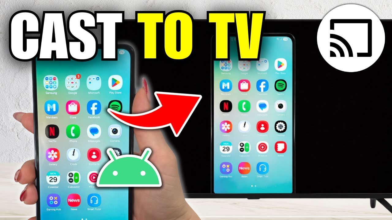 How To Cast From Android Phone To Smart TV - YouTube