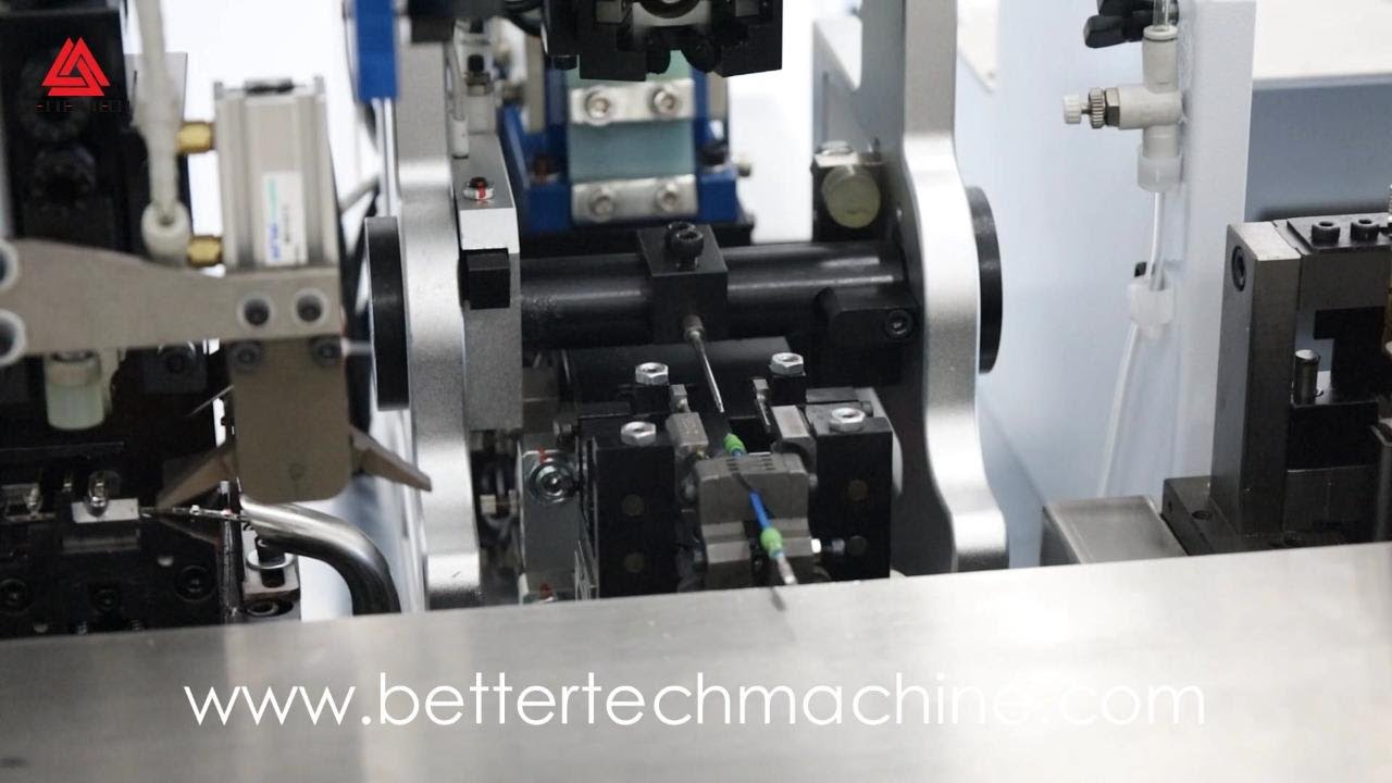 Double End Wire Stripping Seal Crimping Machine JWDFSS1 - Bettertech - YouTube