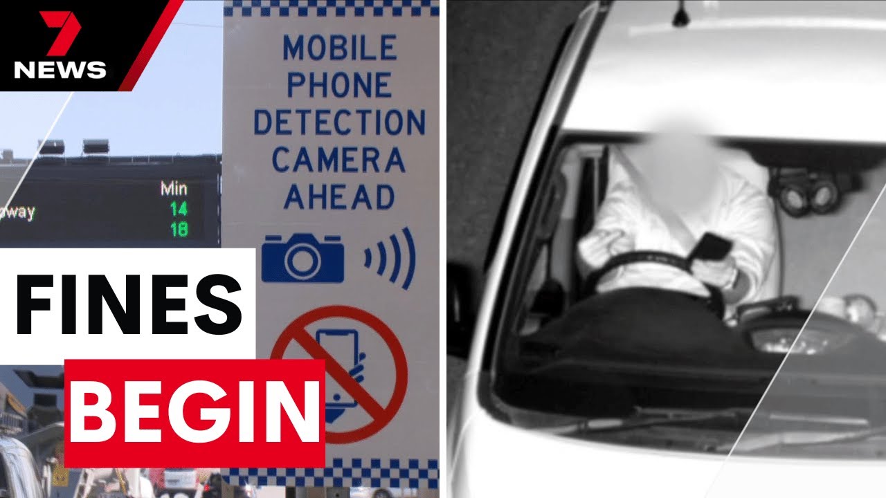 SA phone detection camera fines to be dished out from midnight | 7NEWS - YouTube