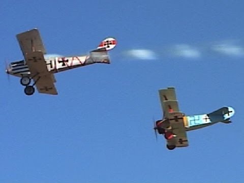 Four WWI German Fighter Aircraft - YouTube