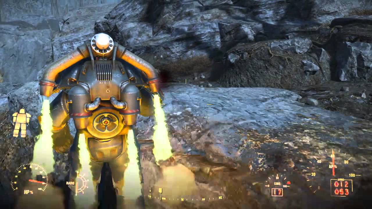 Fallout 4 X-01 Power Armor Vs GLOWING DEATHCLAW - YouTube