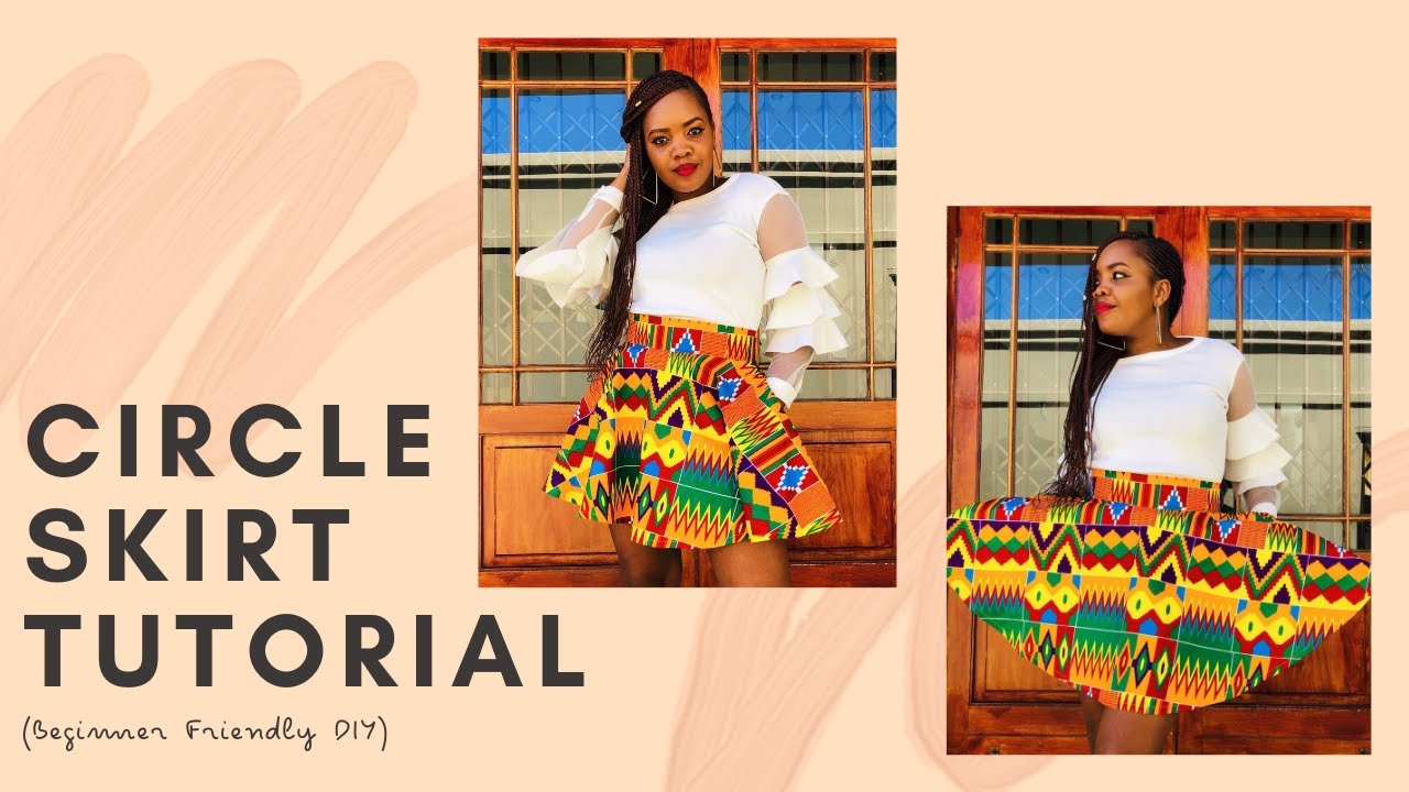 How To: DIY Full Circle Skirt Tutorial with Pockets and Lining - YouTube