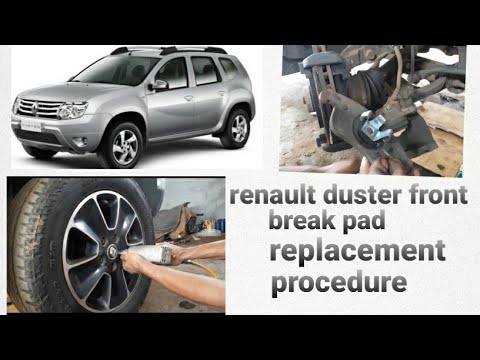 renault duster break pad replacement procedure - YouTube