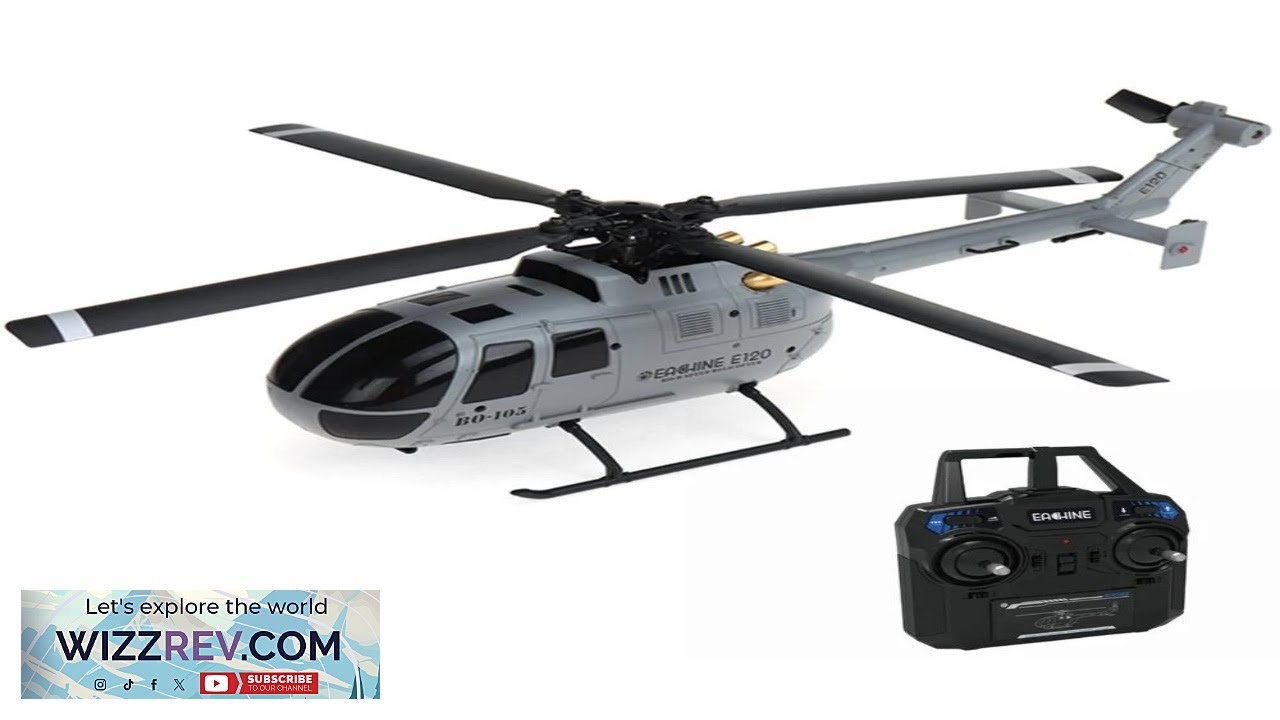 Eachine E120 2.4G 4CH 6-Axis Gyro Optical Flow Localization Flybarless BO-105 Scale Review - YouTube