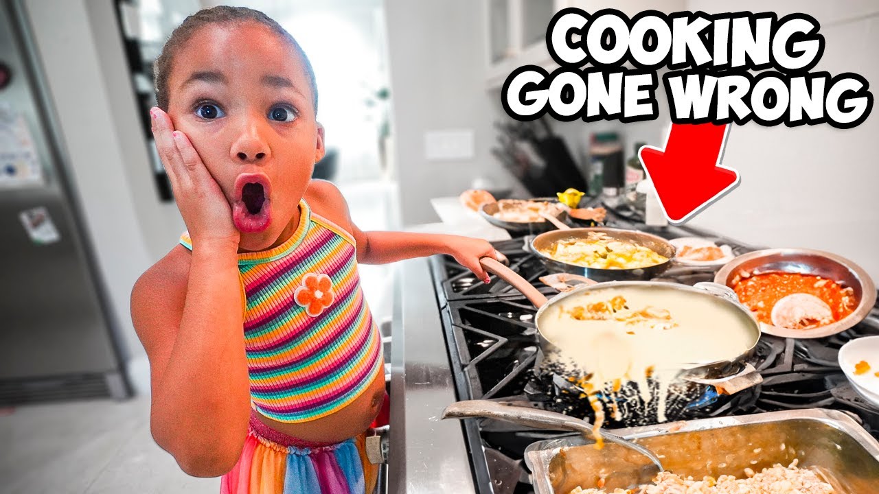 4 YEAR OLD LEARNS HOW TO COOK 🍳 (GONE WRONG) - YouTube