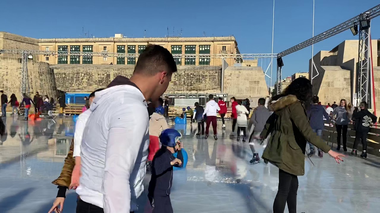 Iceskating in malta - YouTube