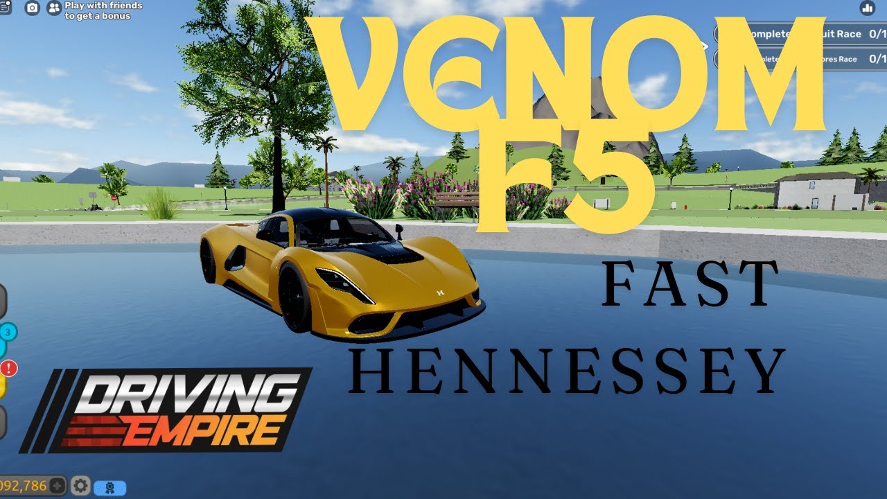 THE BEST CAR IN DRIVING EMPIRE HENNESSEY VENOM F5 - YouTube