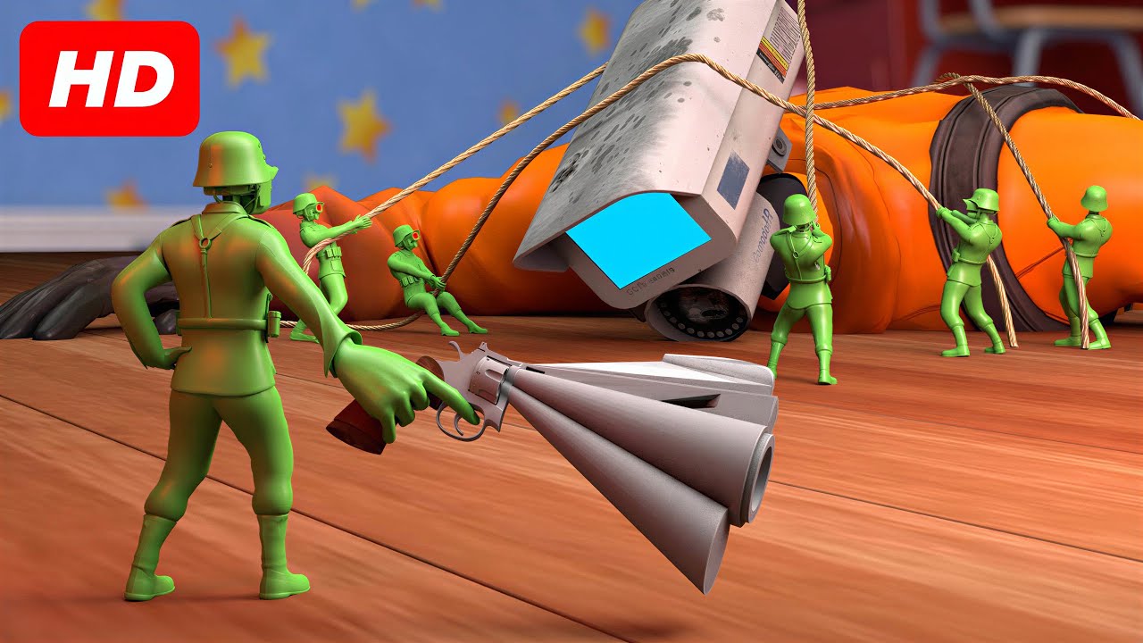 Toy Soldiers Capture the Robot – Green Army Tactical Mission! - YouTube