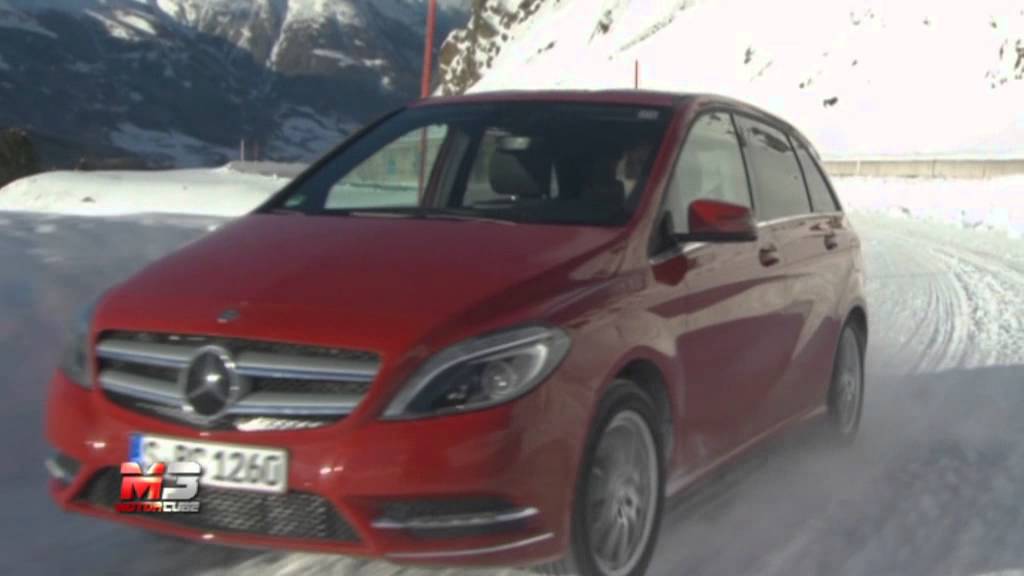 MERCEDES CLASSE B 220 4MATIC 2014 - SNOW TEST - YouTube