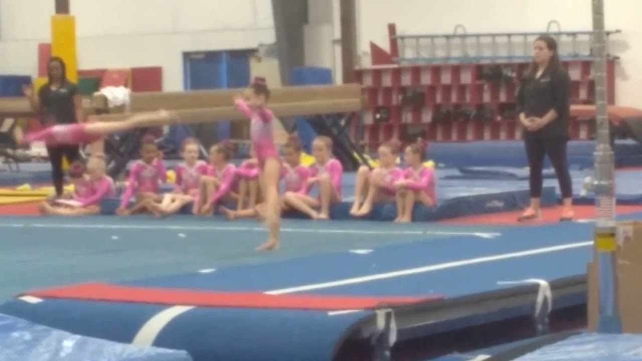 Kyra S. Level 3 floor routine - YouTube