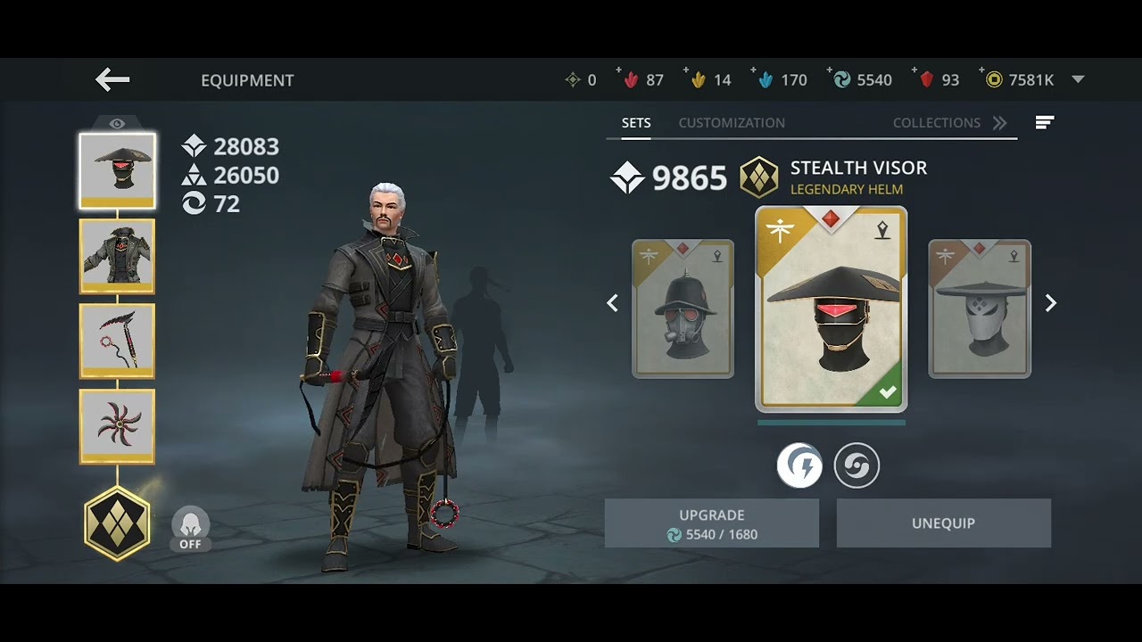 btw guys thes set my top 1 highest demeg set # shadow fight 3 # open ...