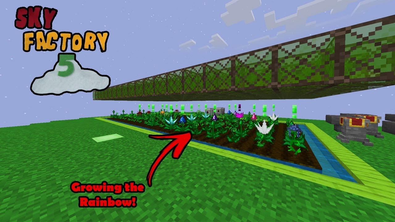 SKY FACTORY 5 | Growing the Rainbow! Mystical Agriculture | Modded ...