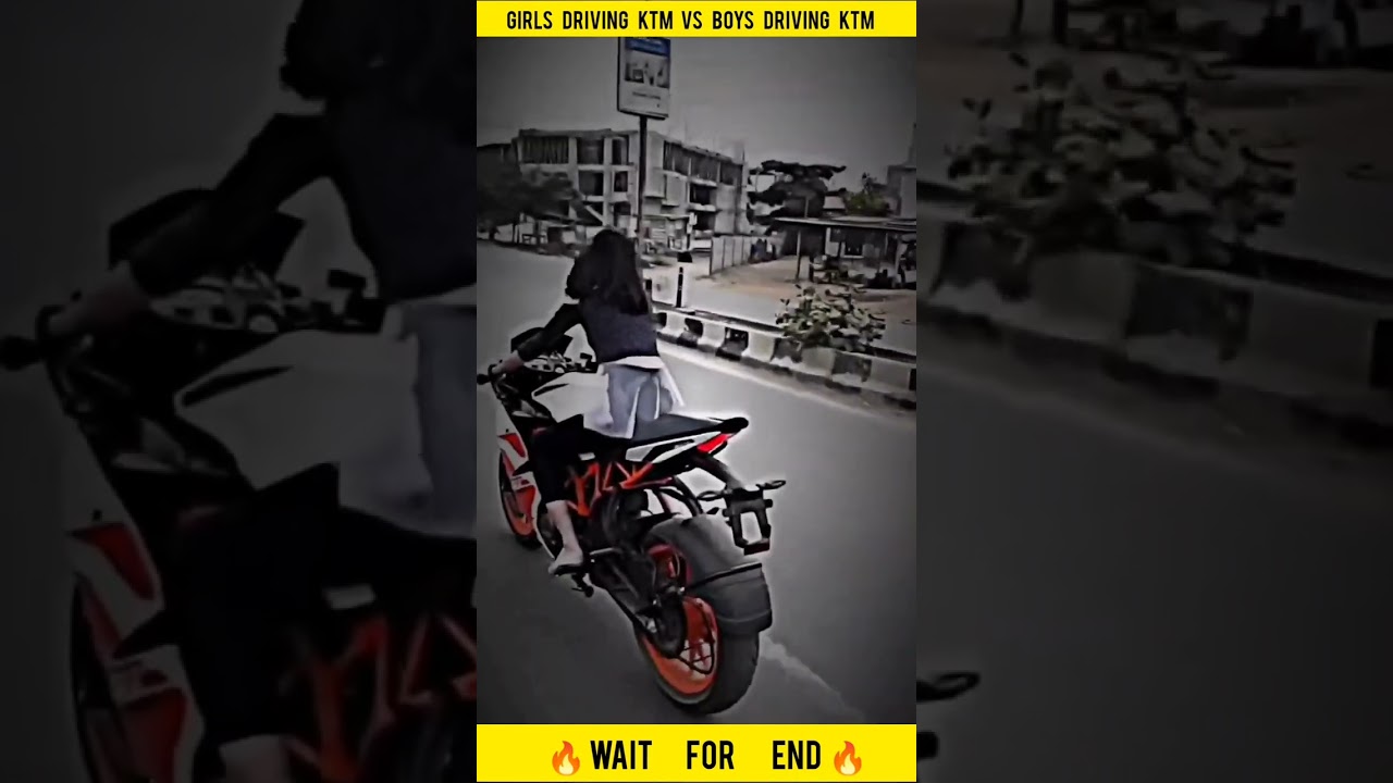 Girls driving ktm vs Boys driving ktm #shorts #ktm #ktmlover - YouTube