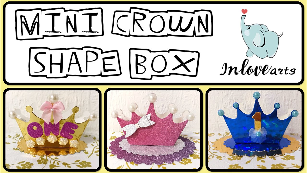 Inloveartshop Project Share/ Mini Crown Shape Box/ Queen-King Crown ...