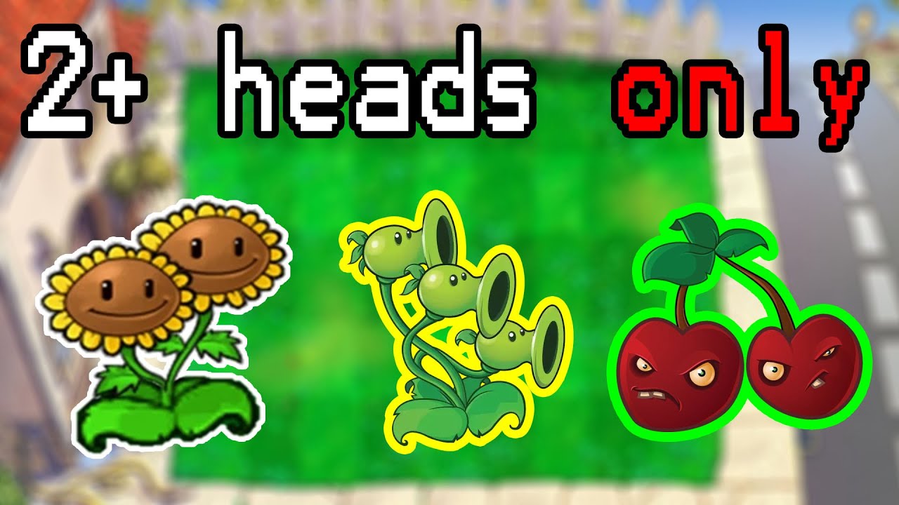Only Plants With More Than 1 Head Can Be Used | PvZ Bonus Challenge ...