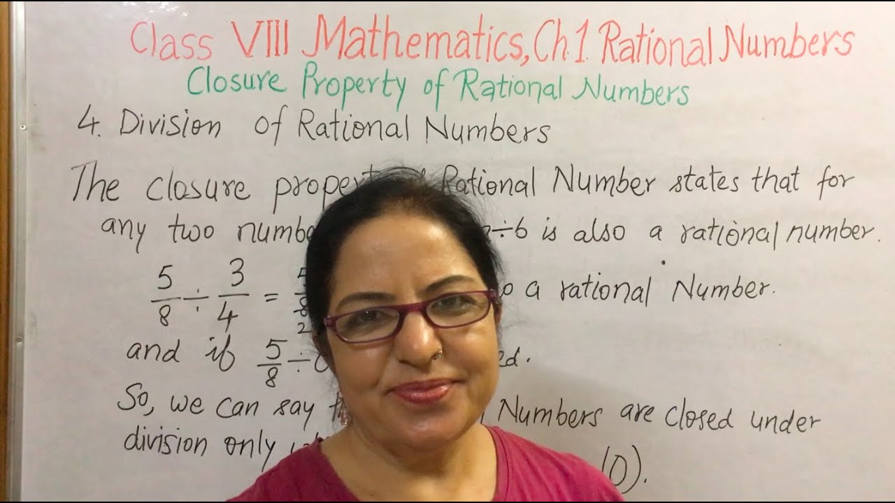 Class 8, Mathematics, Closure property of Rational Numbers, Ch. 1 - YouTube