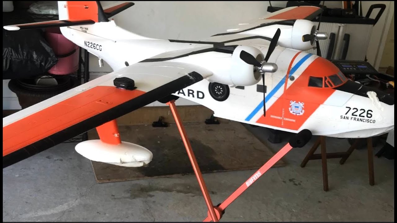Avios Albatross HU-16 V2 No Gyro 8Ch Orange Receiver Onboard Wing View ...